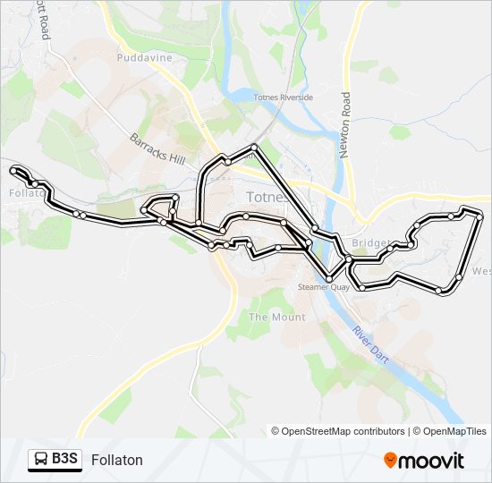 b3s Route: Schedules, Stops & Maps - Follaton (Updated)