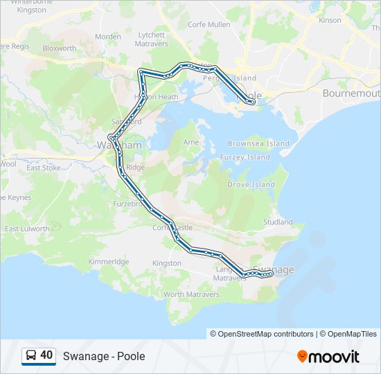 40 Route: Schedules, Stops & Maps - Poole (Updated)