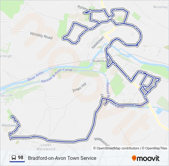 98 Route: Schedules, Stops & Maps - Westwood (Updated)