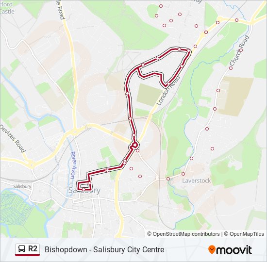 r2 Route: Schedules, Stops & Maps - Salisbury (Updated)