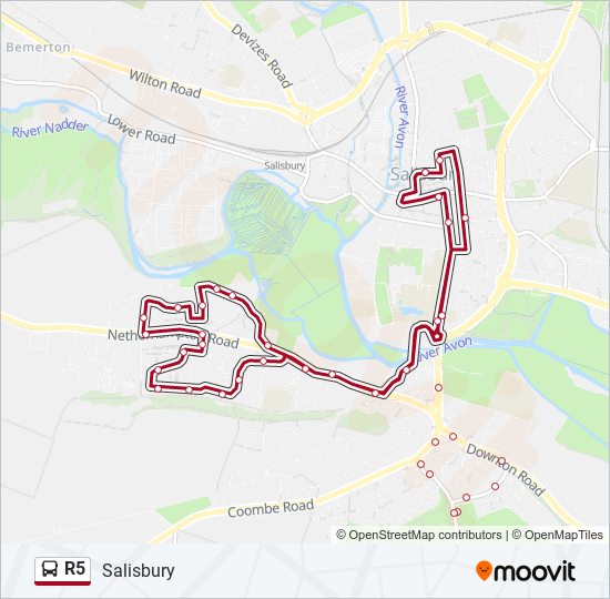 r5 Route: Schedules, Stops & Maps - Salisbury (Updated)