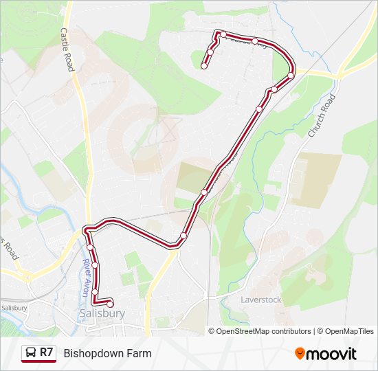 R7 Route: Schedules, Stops & Maps - Bishopdown Farm (Updated)