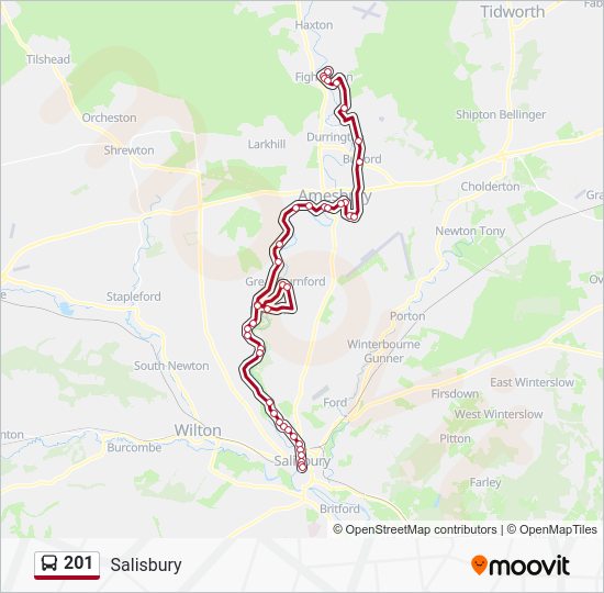 201 Route: Schedules, Stops & Maps - Salisbury (Updated)