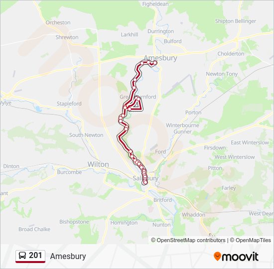 201 Route: Schedules, Stops & Maps - Amesbury (Updated)