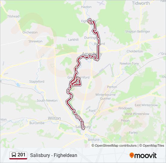 201 Route: Schedules, Stops & Maps - Figheldean (Updated)