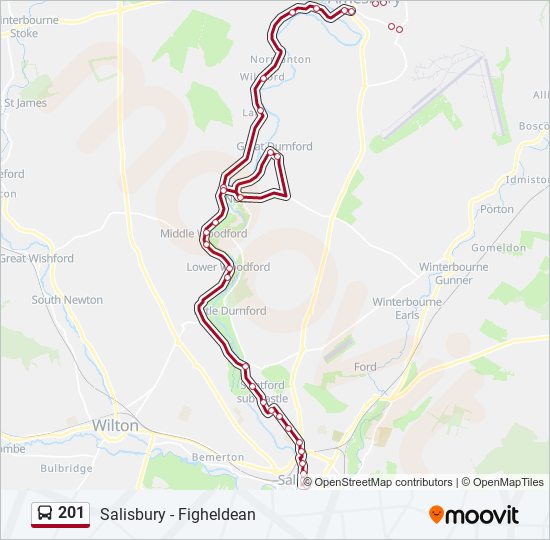 201 Route: Schedules, Stops & Maps - Salisbury (Updated)