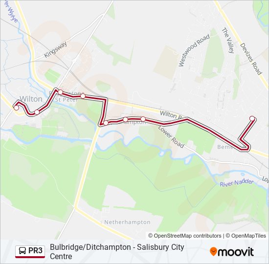 pr3 Route: Schedules, Stops & Maps - Bemerton (Updated)