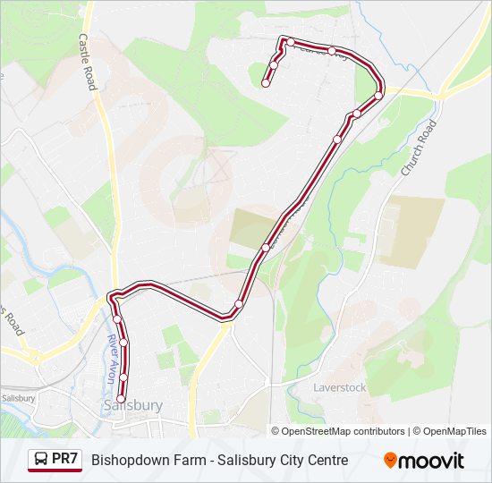 pr7 Route: Schedules, Stops & Maps - Bishopdown Farm (Updated)