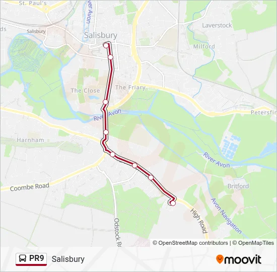 PR9 Route: Schedules, Stops & Maps - Salisbury (Updated)