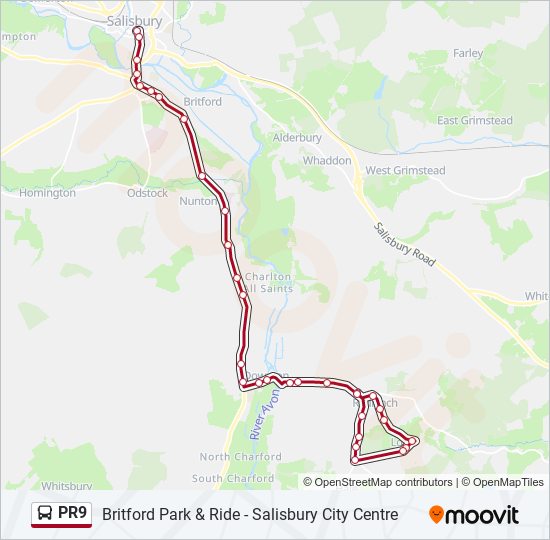 pr9 Route: Schedules, Stops & Maps - Salisbury (Updated)