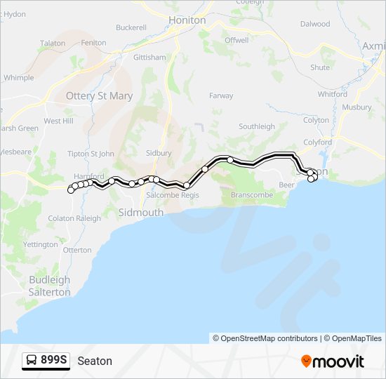 899S Route: Schedules, Stops & Maps - Seaton (Updated)