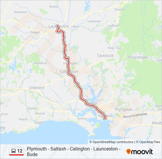 12 Route: Schedules, Stops & Maps - Newport (Updated)