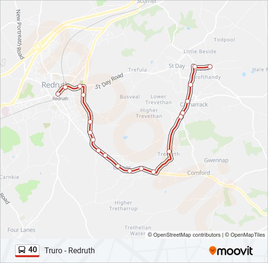 40 Route: Schedules, Stops & Maps - Crofthandy (Updated)