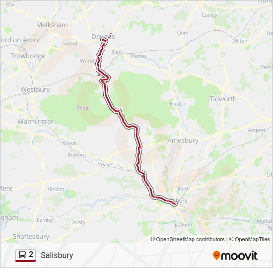 2 Route: Schedules, Stops & Maps - Salisbury (Updated)