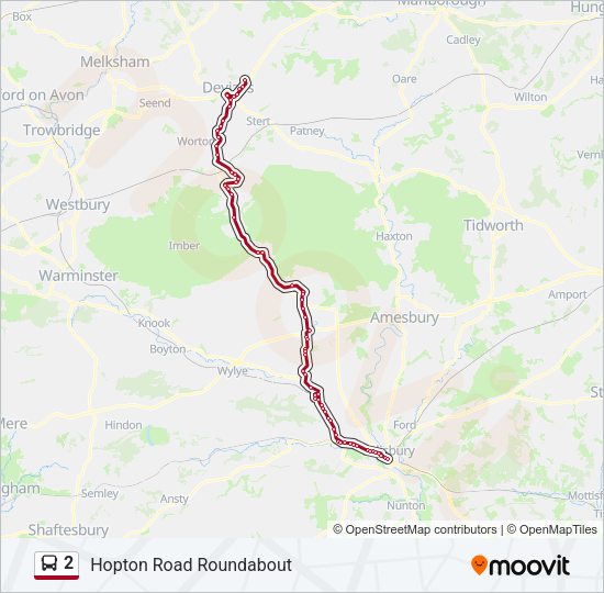 2 Route: Schedules, Stops & Maps - Hopton Road Roundabout (Updated)
