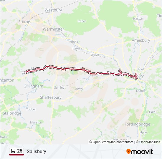 25 Route: Schedules, Stops & Maps - Salisbury (Updated)