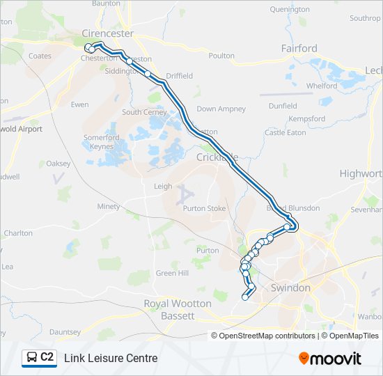 c2 Route: Schedules, Stops & Maps - Link Leisure Centre (Updated)