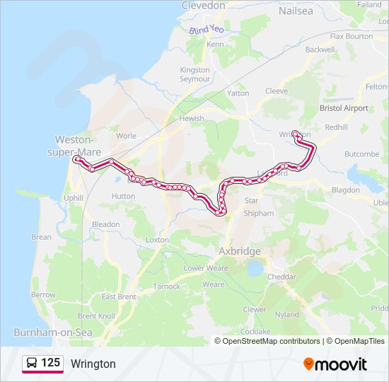 125 Route: Schedules, Stops & Maps - Wrington (Updated)