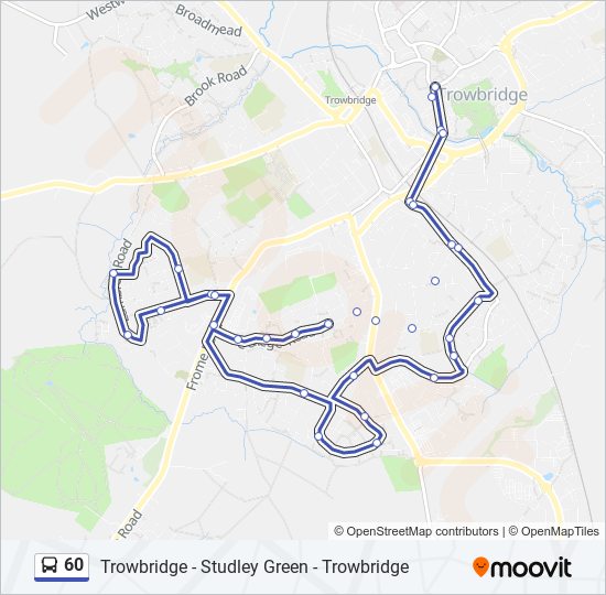 60 Route: Schedules, Stops & Maps - Trowbridge (Updated)