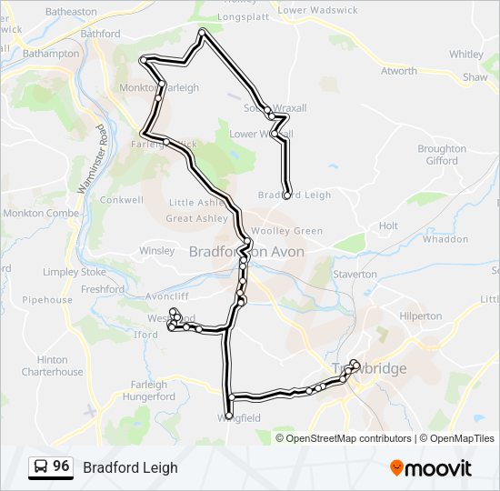 96 Route: Schedules, Stops & Maps - Bradford Leigh (Updated)