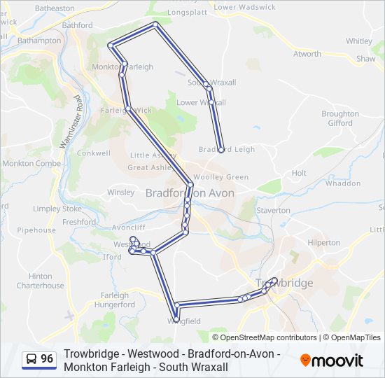 96 Route: Schedules, Stops & Maps - Bradford Leigh (Updated)