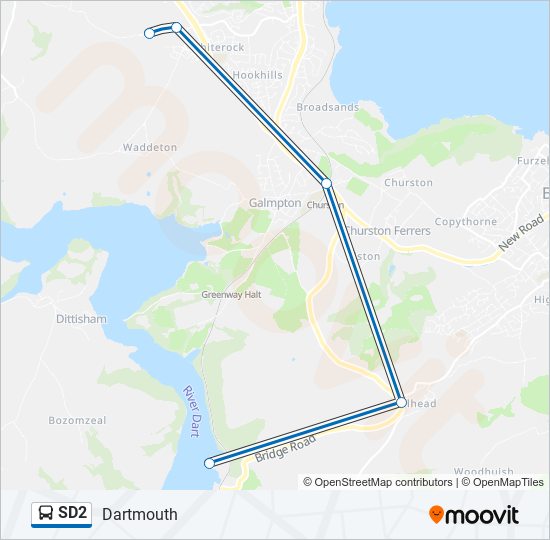 sd2 Route: Schedules, Stops & Maps - Dartmouth (Updated)