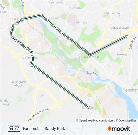 77 Route: Schedules, Stops & Maps - Sandy Gate (Updated)