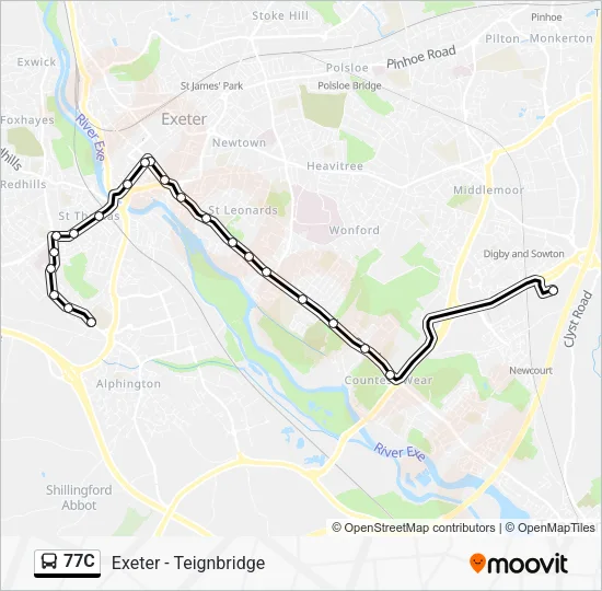 77C Route: Schedules, Stops & Maps - Sandy Gate (Updated)