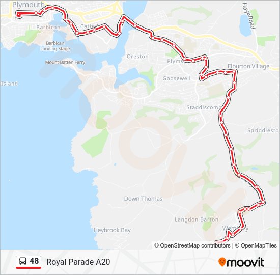 48 Route: Schedules, Stops & Maps - Royal Parade A20 (Updated)
