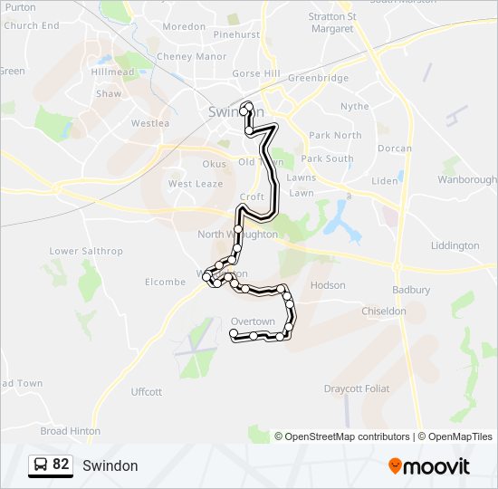 82 Route: Schedules, Stops & Maps - Town Centre (Updated)