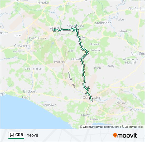 cr5 Route: Schedules, Stops & Maps - Yeovil (Updated)