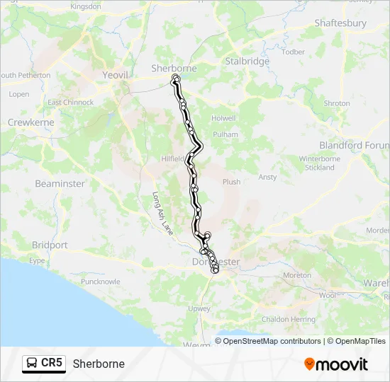 CR5 Route: Schedules, Stops & Maps - Sherborne (Updated)