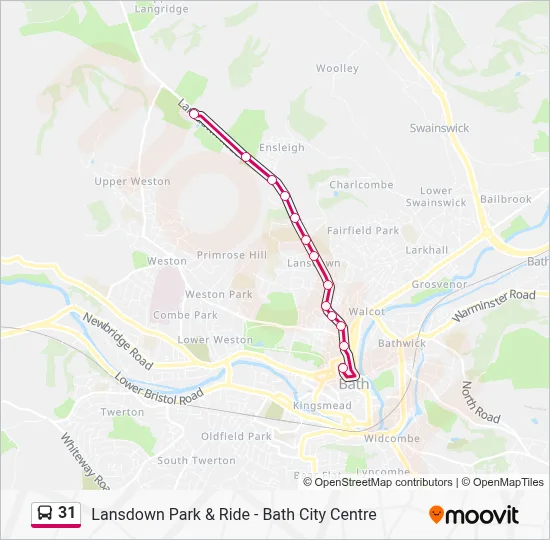 31 Route: Schedules, Stops & Maps - Lansdown Park & Ride (Updated)