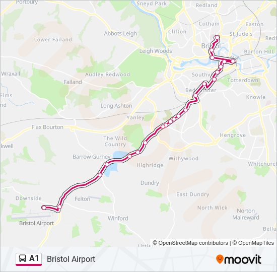 a1 Route: Schedules, Stops & Maps - Bristol Airport (Updated)