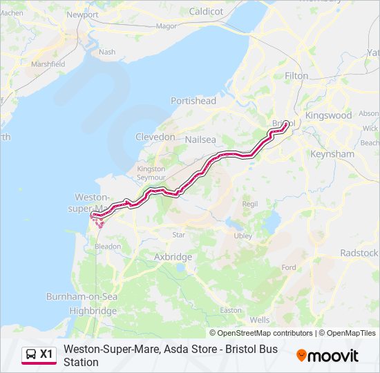 X1 Route: Schedules, Stops & Maps - Bristol (Updated)