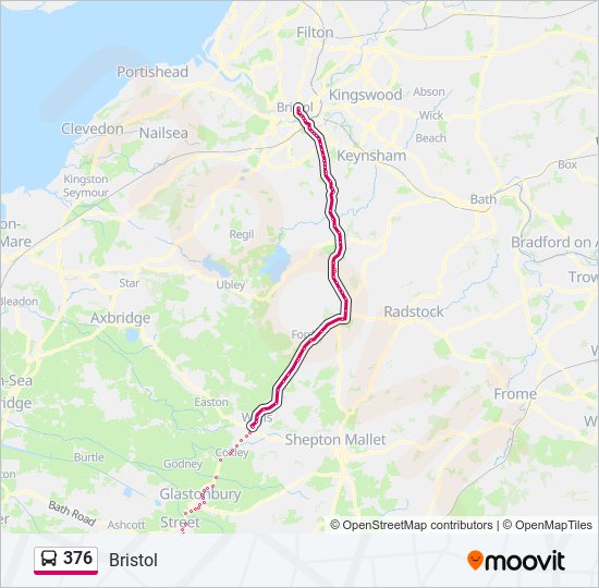 376 Route: Schedules, Stops & Maps - Bristol (Updated)
