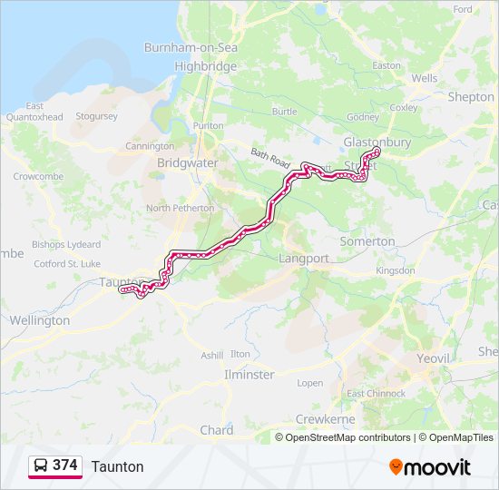 374 Route: Schedules, Stops & Maps - Taunton (Updated)