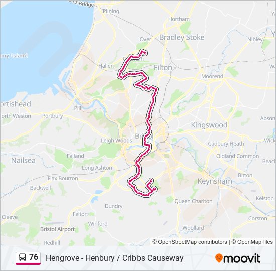 76 Route: Schedules, Stops & Maps - Cribbs Causeway (Updated)