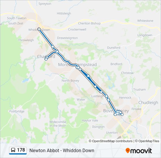 178 Route: Schedules, Stops & Maps - Bovey Tracey (Updated)