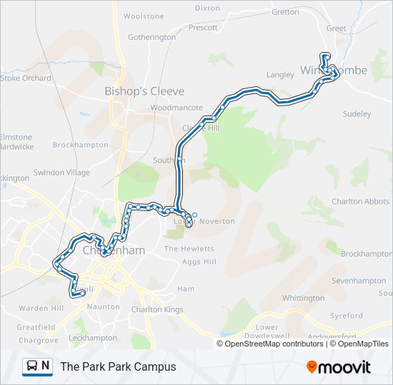 n Route: Schedules, Stops & Maps - Park Campus (Updated)