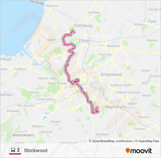 2 Route: Schedules, Stops & Maps - Stockwood (Updated)
