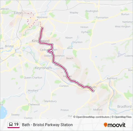 19 Route: Schedules, Stops & Maps - Bath Bus Station (Updated)
