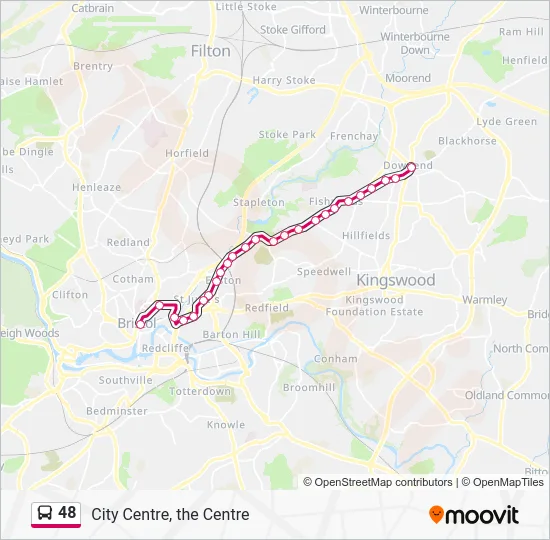 48 Route: Schedules, Stops & Maps - City Centre, the Centre (Updated)