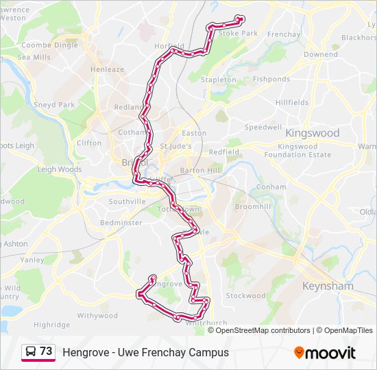 73 Route: Schedules, Stops & Maps - Hengrove (Updated)