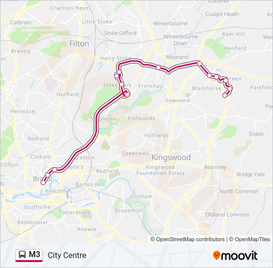 m3 Route: Schedules, Stops & Maps - City Centre (Updated)