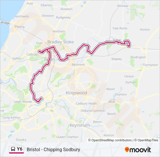 y6 Route: Schedules, Stops & Maps - Broadmead (Updated)