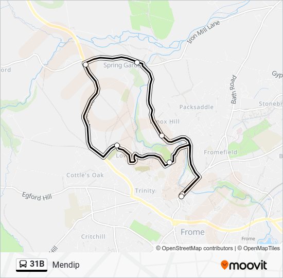 31B Route: Schedules, Stops & Maps - Frome (Updated)
