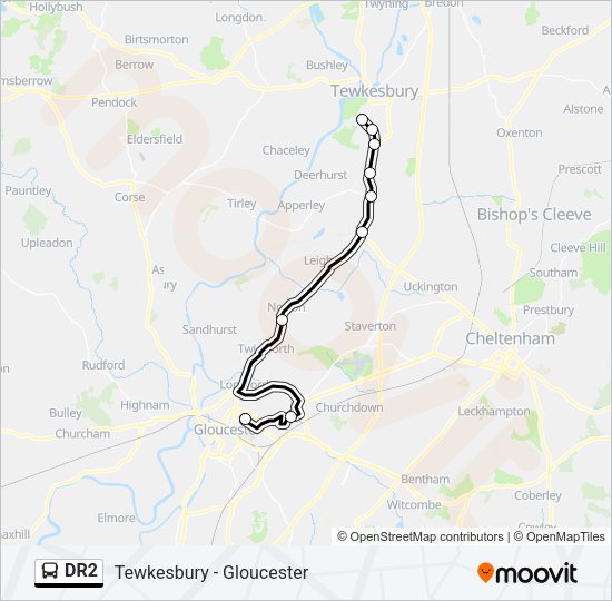 dr2 Route: Schedules, Stops & Maps - Twyning (Updated)