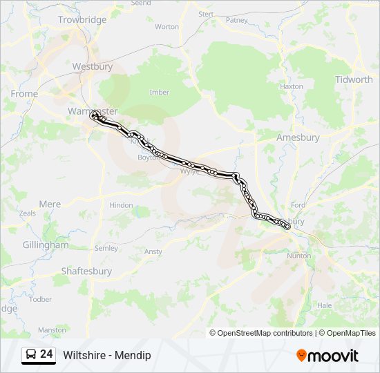 24 Route: Schedules, Stops & Maps - Boreham Field (Updated)