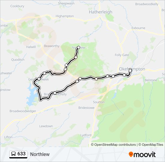633 Route: Schedules, Stops & Maps - Northlew (Updated)